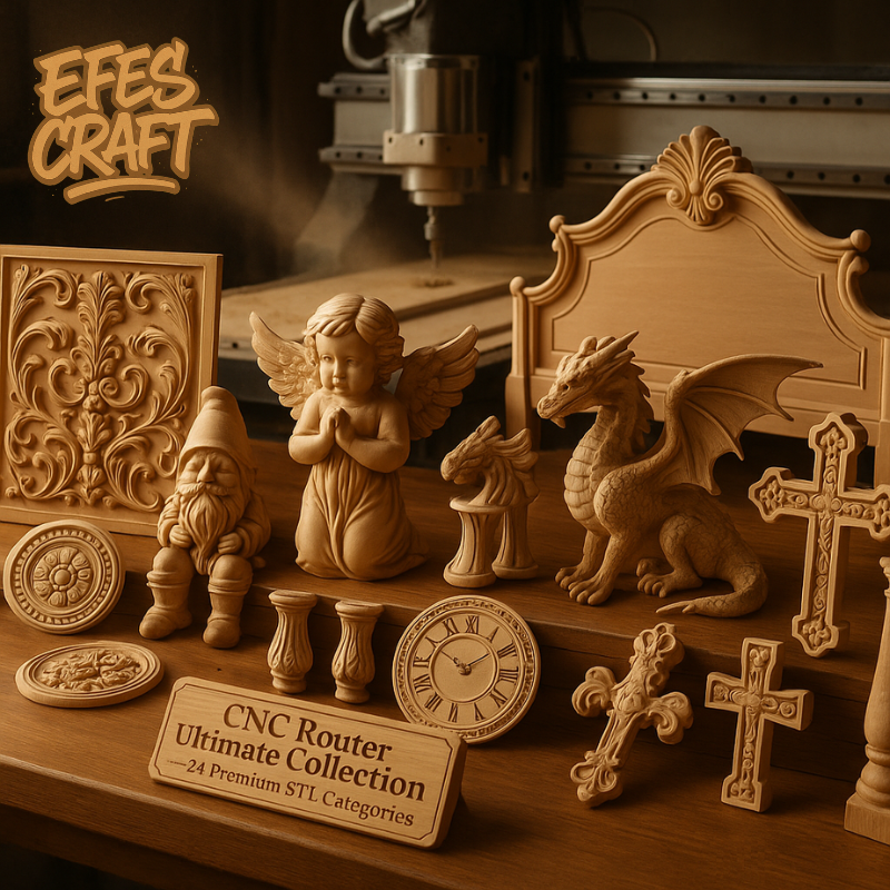 Efes Craft© - CNC Router 3D STL Collection – Premium Design Packs ...